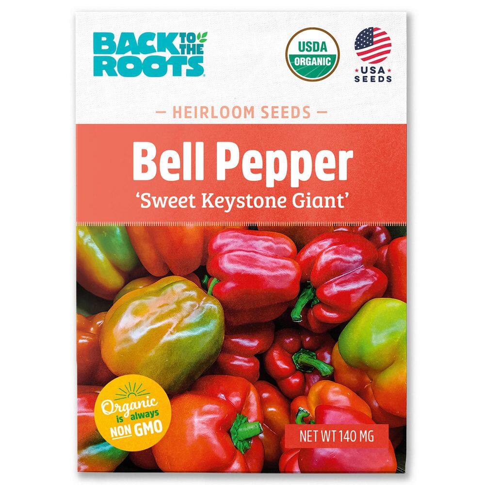 Back to the Roots Organic Sweet Keystone Giant Bell Pepper Seed 46054F ...