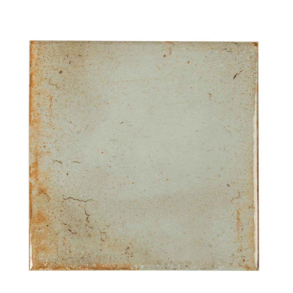 Apollo Tile Zahara 6 in. x 6 in. Glossy Celadon Green Porcelain Zellige ...