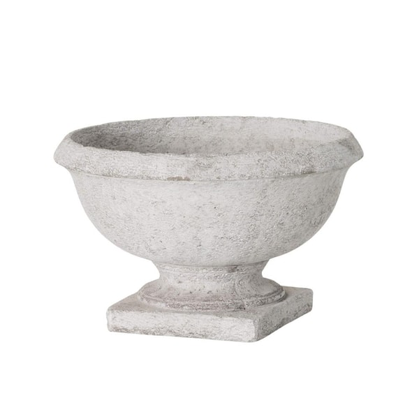 SULLIVANS 7 in. Large Cement Urn CMT1275 - The Home Depot