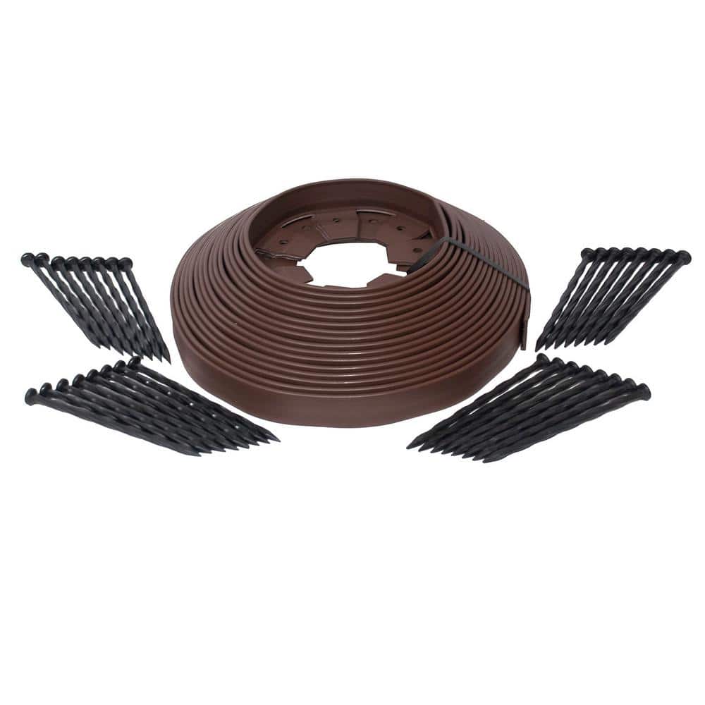 ProFlex 50 ft. L x 1.7 in. H Commercial Grade Brown Plastic No-Dig ...