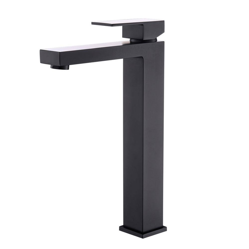 Single Hole Single Handle Tall Bathroom Vessel Sink Faucet Square Single Hole Single Handle Tall Bathroom Vessel Sink Faucet Square