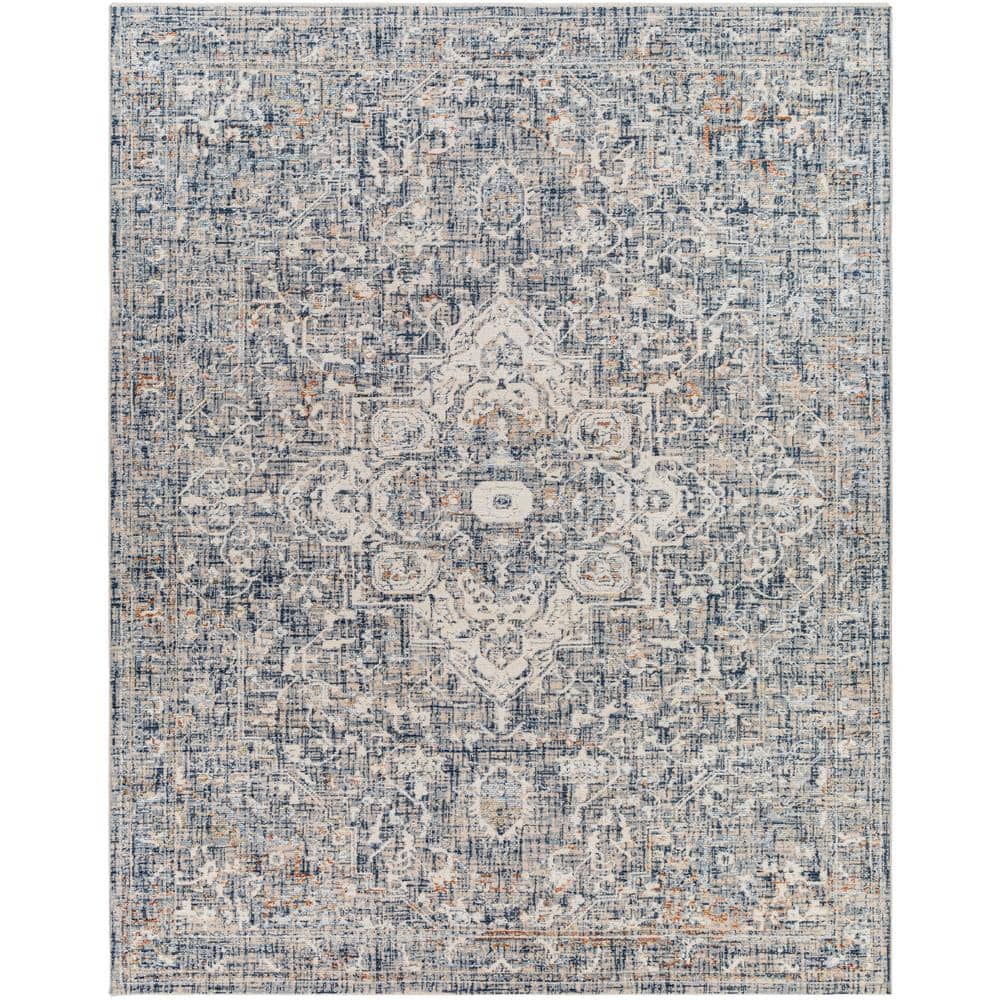 Artistic Weavers Mejia Blue 8 ft. x 10 ft. Traditional Indoor Area Rug ...