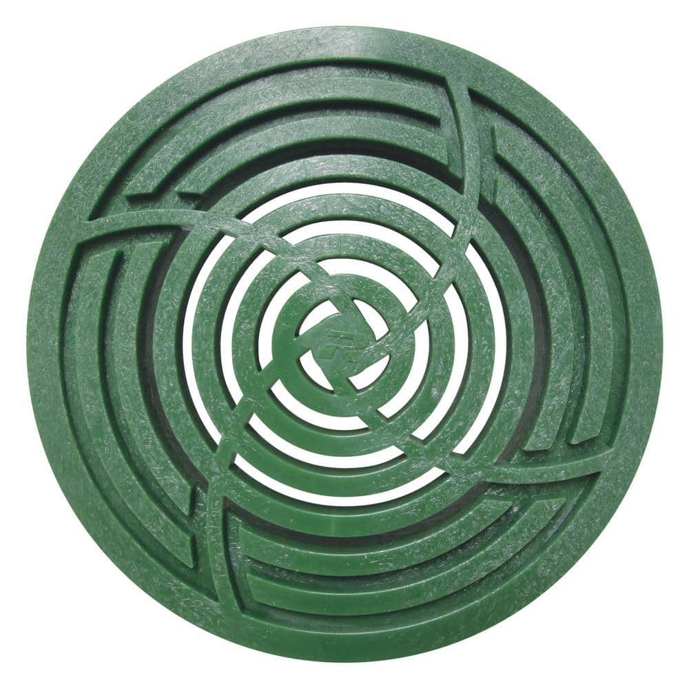 RELN 4 in. Round Green Grate 000218 - The Home Depot