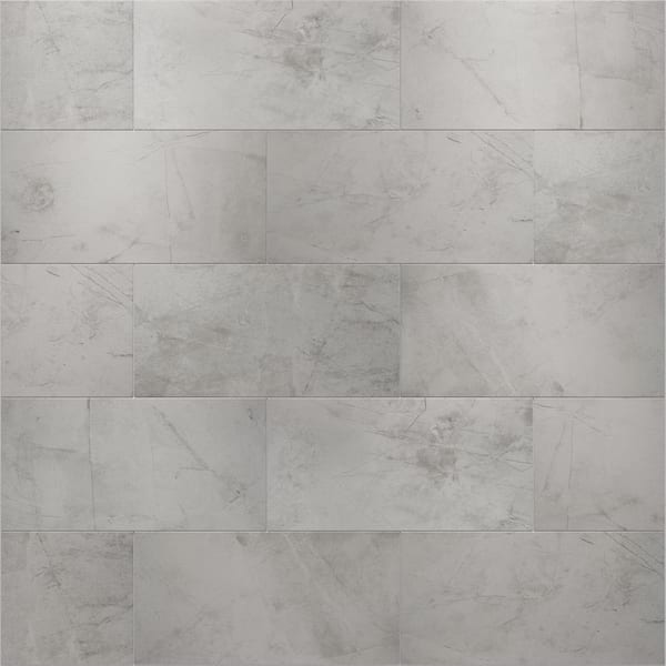 CRUZ BAY STUDIO Pierre 4 in. x 6 in. Light Grey Matte Porcelain Tile ...