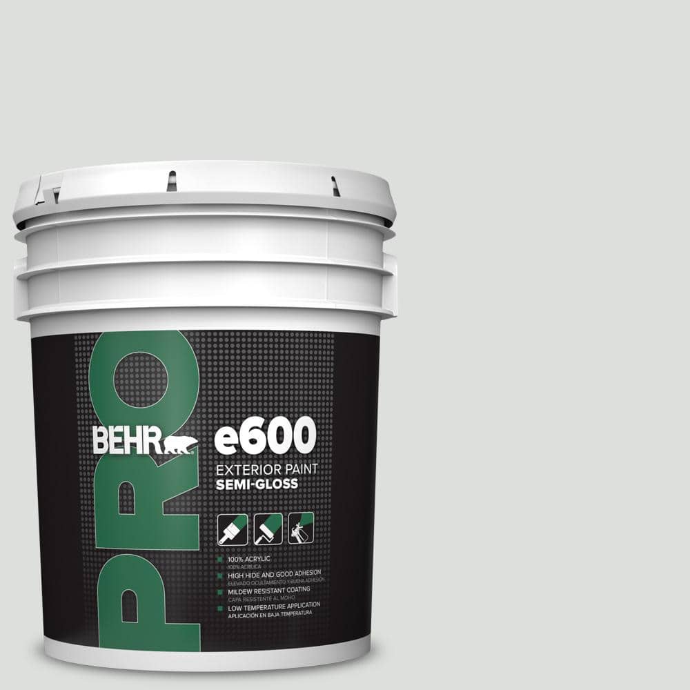 BEHR PRO 5 gal. #720E-1 Reflecting Pool Semi-Gloss Exterior Paint ...