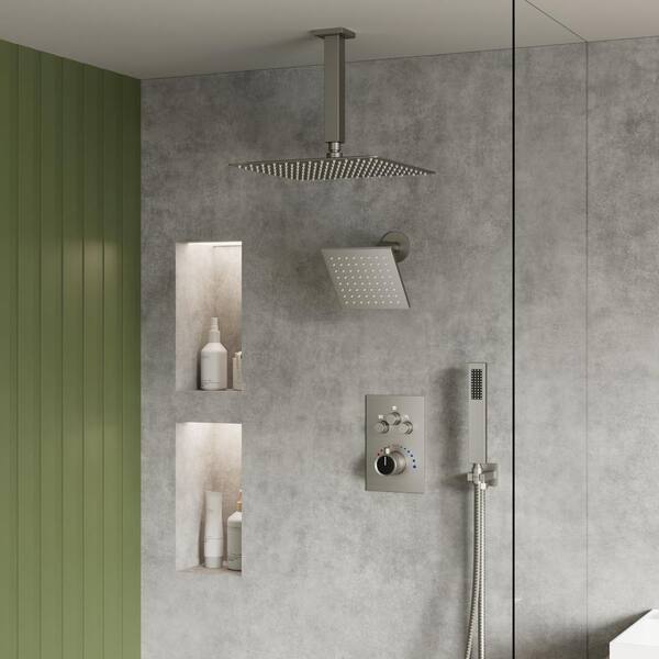 Brushed Nickel - Shower Systems - The Home Depot