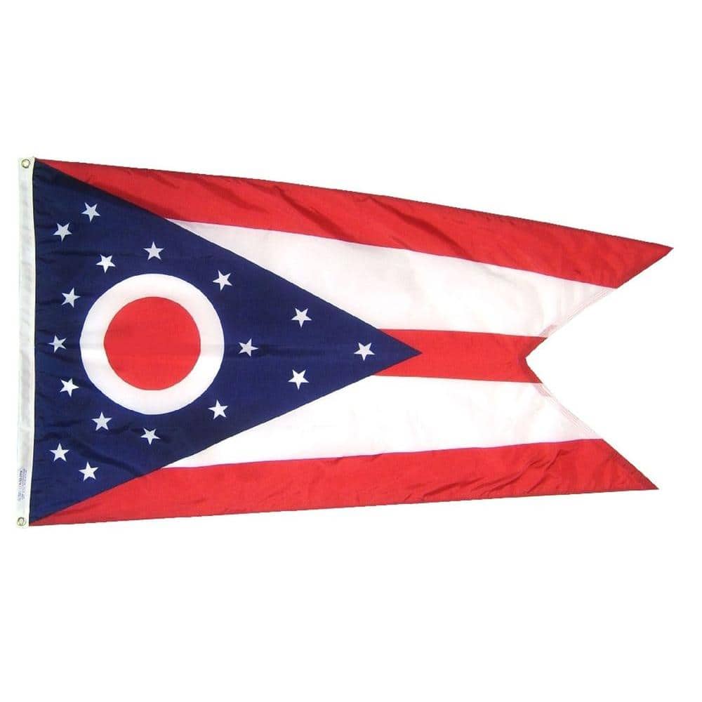 Annin Flagmakers 3 ft. x 5 ft. Ohio State Flag 144260 - The Home Depot