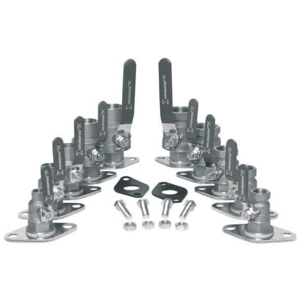 Grundfos Dielectric Isolation Bronze Valve Kit for UP Series Circulator ...