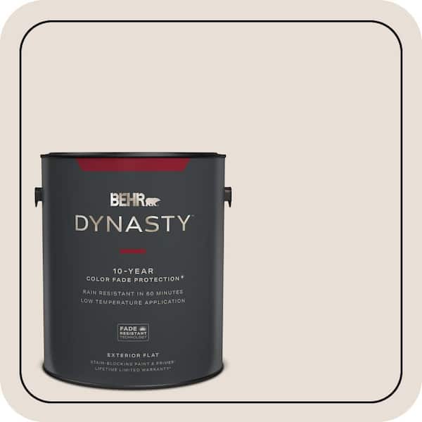 BEHR DYNASTY 1 gal. #PPU2-04 Pale Cashmere Flat Exterior Stain-Blocking ...