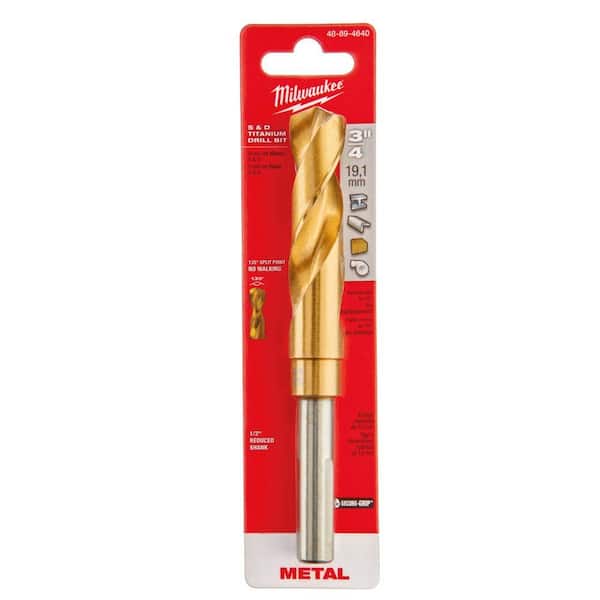 Milwaukee 3/4 in. Titanium Silver and Deming Drill Bit 48-89-4640