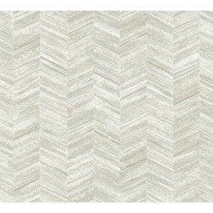 A-Street Prints Nyle Green Chevron Stripes Paper Glossy Non-Pasted ...