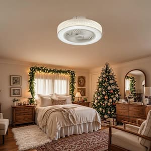 Reviews for Bella Depot 19 in. Indoor White Bladeless Flush Mount ...