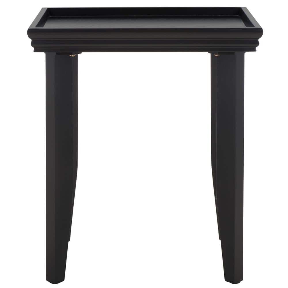 SAFAVIEH Naios 20.1 in. Black Rectangular Wood End Table ACC9713A - The ...