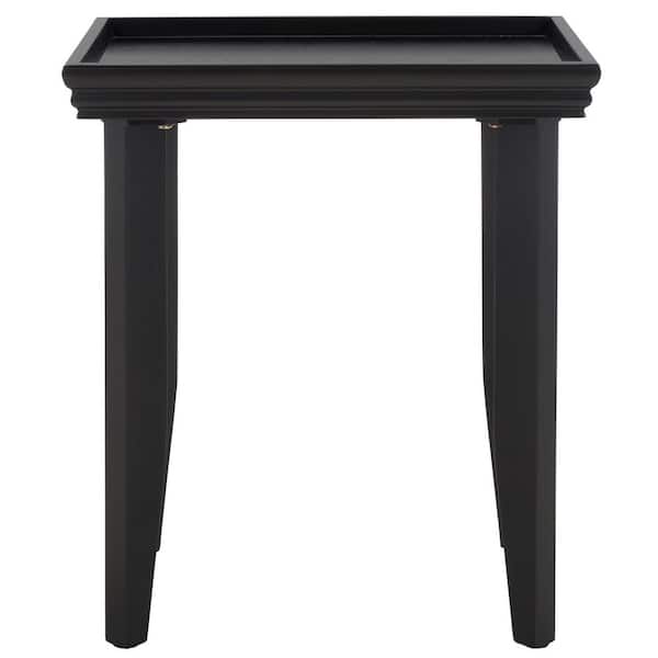 SAFAVIEH Naios 20.1 in. Black Rectangular Wood End Table ACC9713A - The ...