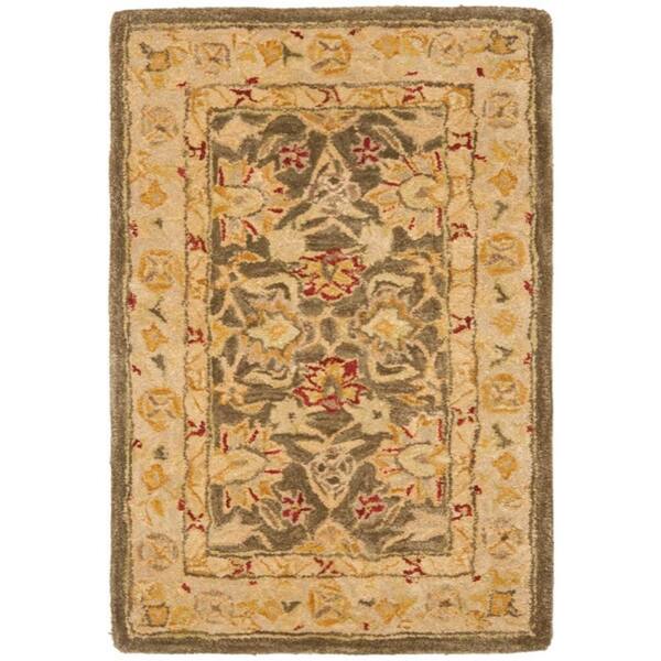 SAFAVIEH Anatolia Olive Gray/Beige 3 ft. x 5 ft. Area Rug AN553A-3 ...