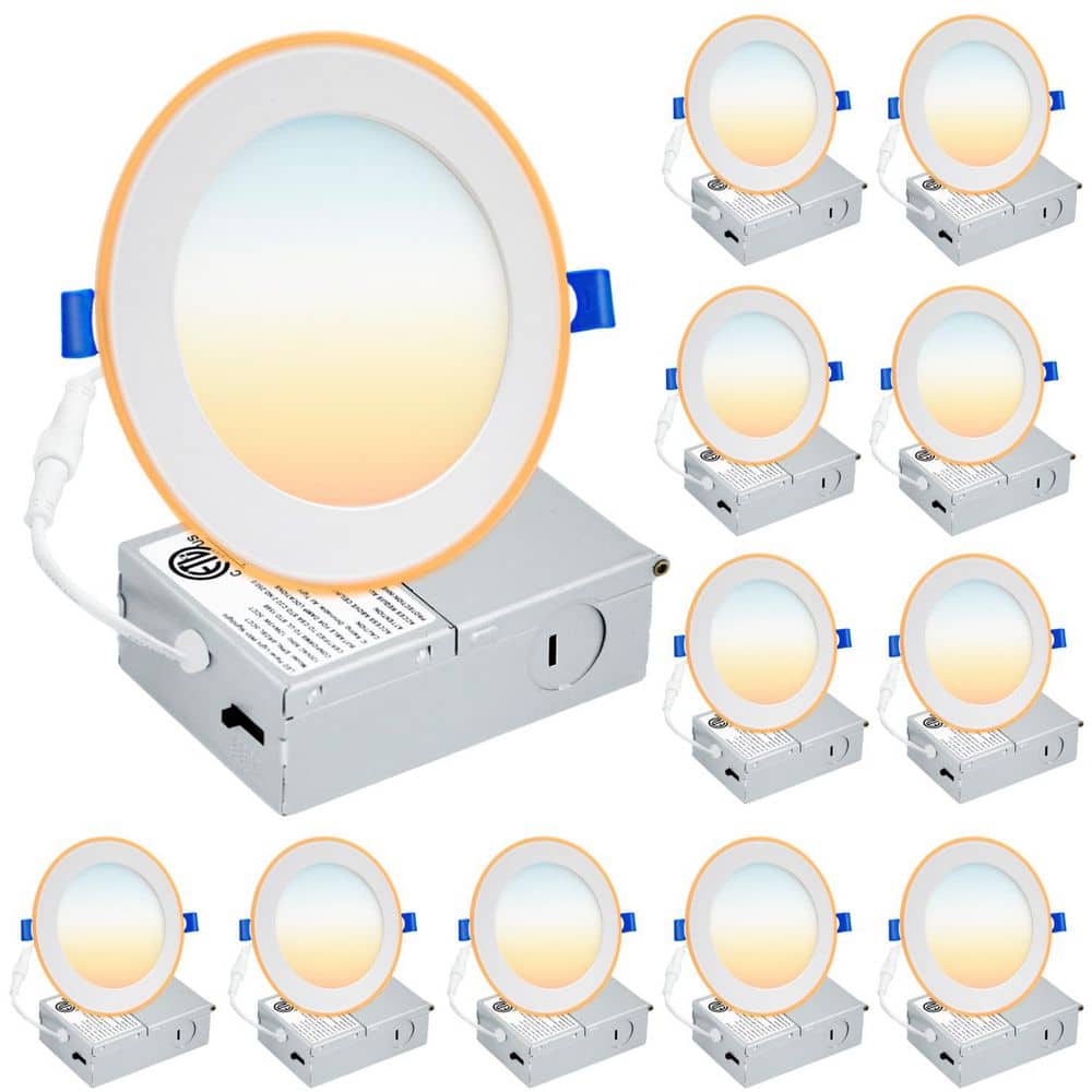 KOAOEIRS 6 in. Canless 110-Watt Equivalent,Adjustable CCT Integrated ...