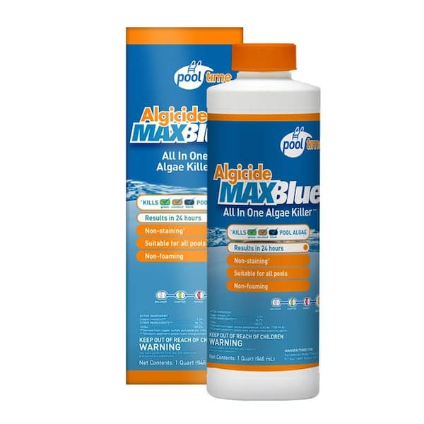 Pool Time MAXBlue 1 Qt. Algicide 15141PTM - The Home Depot