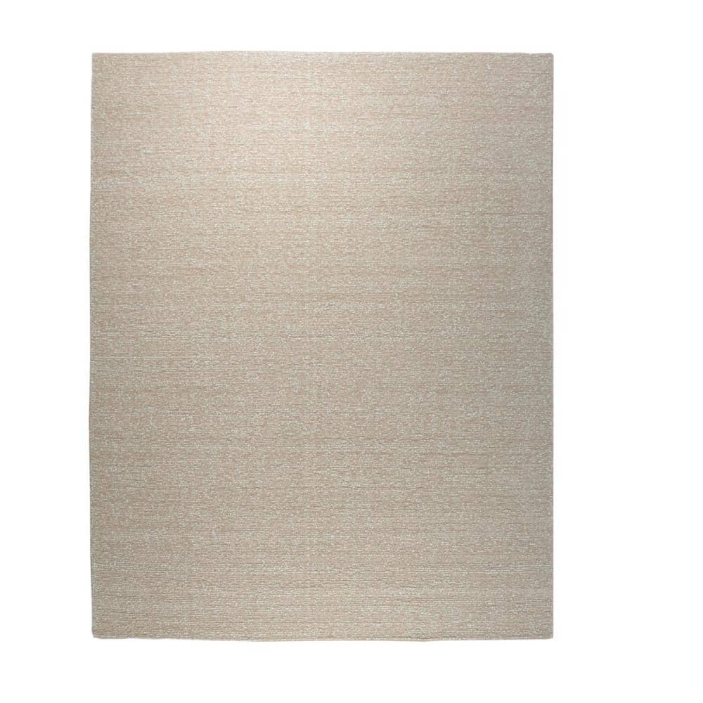 EORC Pink Hand-Knotted Wool Contemporary Plush flatweave Loom Rug, 6 ft ...