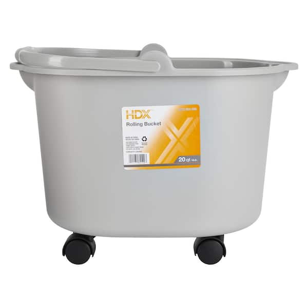 HDX 20 qt. Rolling Bucket 482109 - The Home Depot