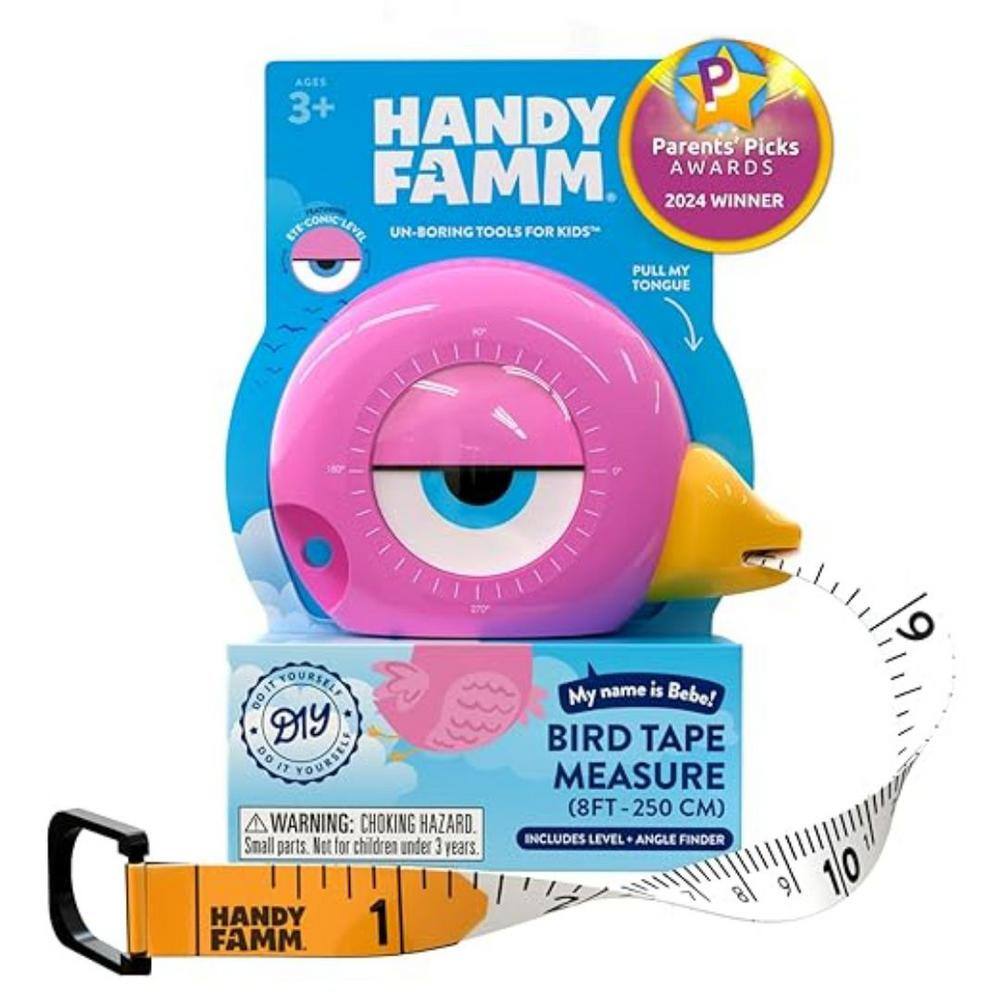 HANDY FAMM 250 cm 8 ft. Metric Bird Kids Tape Measure HF-TT-1005 - The ...