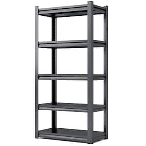 Tileon 63H 5-Tier Adjustable Heavy Duty Metal Shelving, Storage Shelves ...