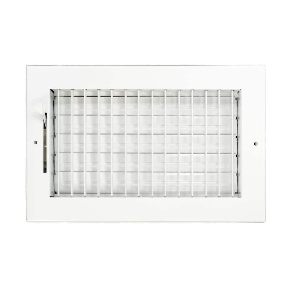 Venti Air 10 in x 8 in Adjustable, Single Deflection, 1 Way Supply ...