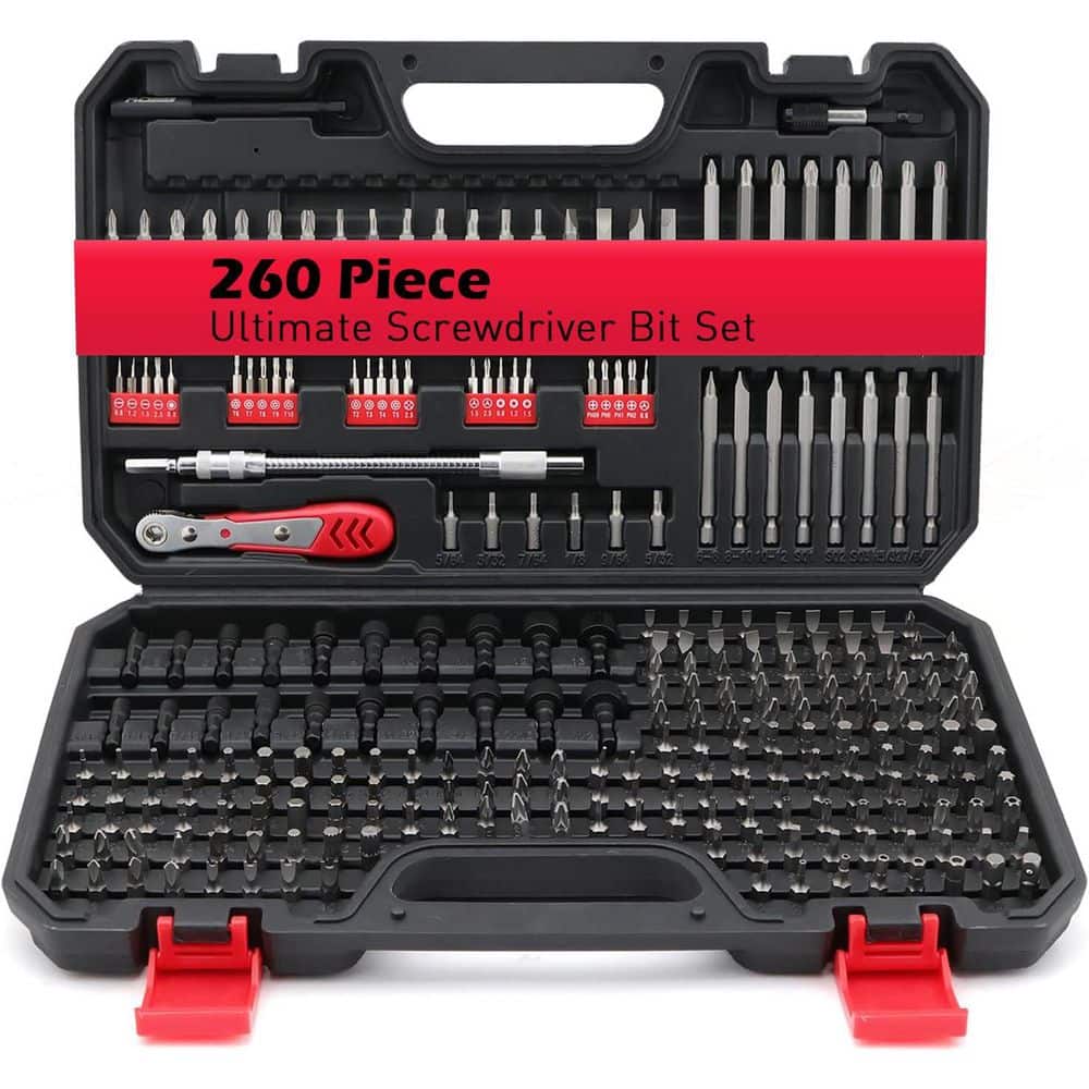 MYWISH Screwdriver Bit Set, Driving Bit Set (260-Piece) SF-4ACBS0011 ...
