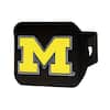 FANMATS NCAA University of Michigan Color Emblem on Black Hitch Cover ...