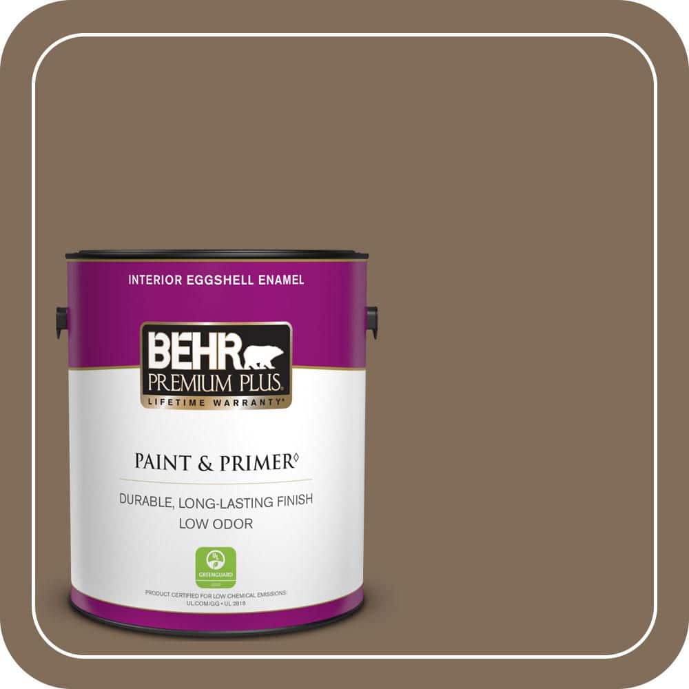 BEHR PREMIUM PLUS 1 gal. #MQ2-49 Kaffee Eggshell Enamel Low Odor ...