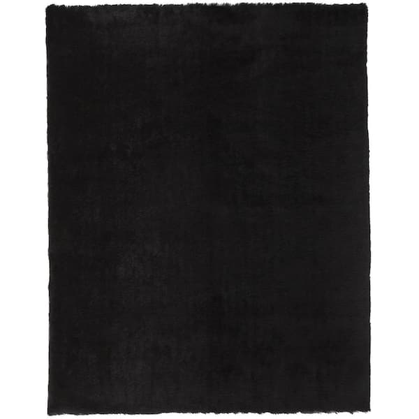 HomeRoots 4 x 6 Black Solid Color Area Rug 2000510948 - The Home Depot