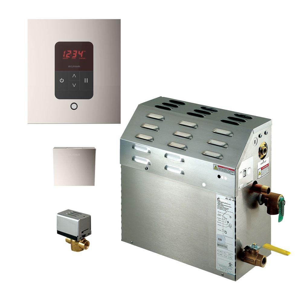 Mr. Steam 9kW Steam Bath Generator with iTempo AutoFlush Square Package ...