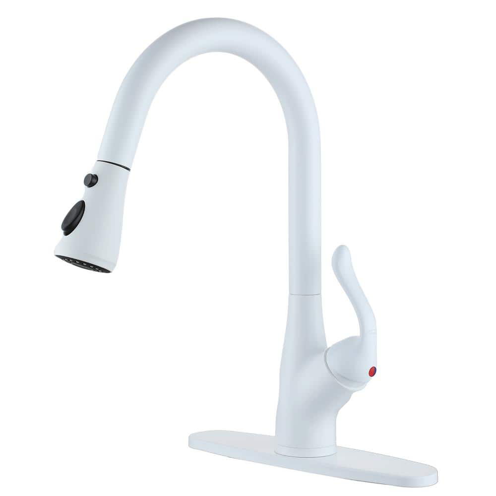 Boyel Living 3-Spray Patterns Single Handle Pull Down Sprayer Kitchen ...