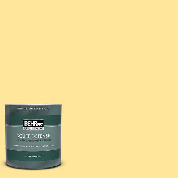 BEHR ULTRA 1 qt. #380A-3 Summer Harvest Extra Durable Semi-Gloss Enamel ...