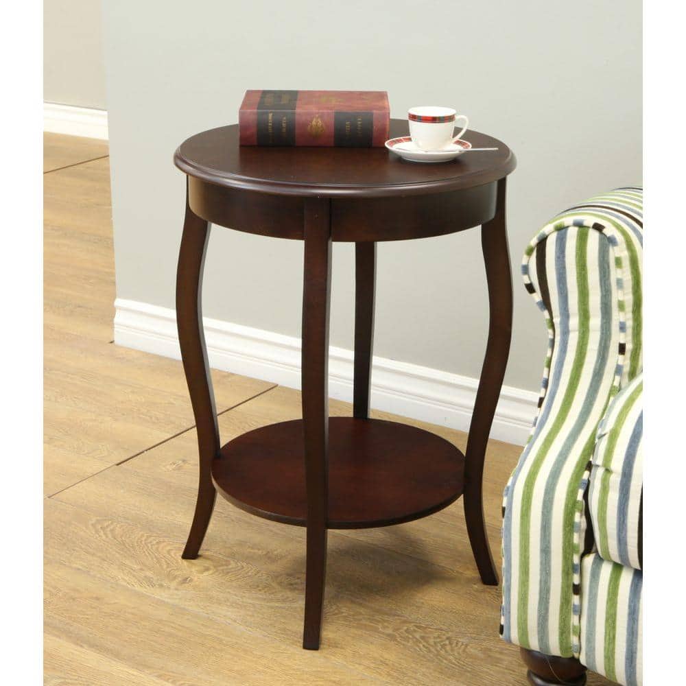 Homecraft Furniture Espresso End Table MH307 - The Home Depot