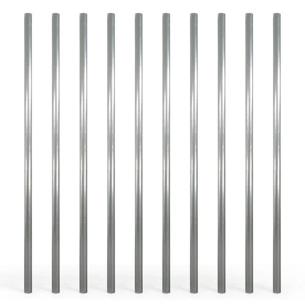 Fencer Wire Silver Galvanized 1-7/8 in. x 1-7/8 in. x 7 ft. Steel Line ...