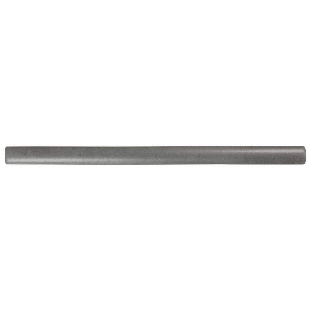 Merola Tile Coco Demi-Bullnose Matte Black Hat 1/2 in. x 7-7/8 in ...