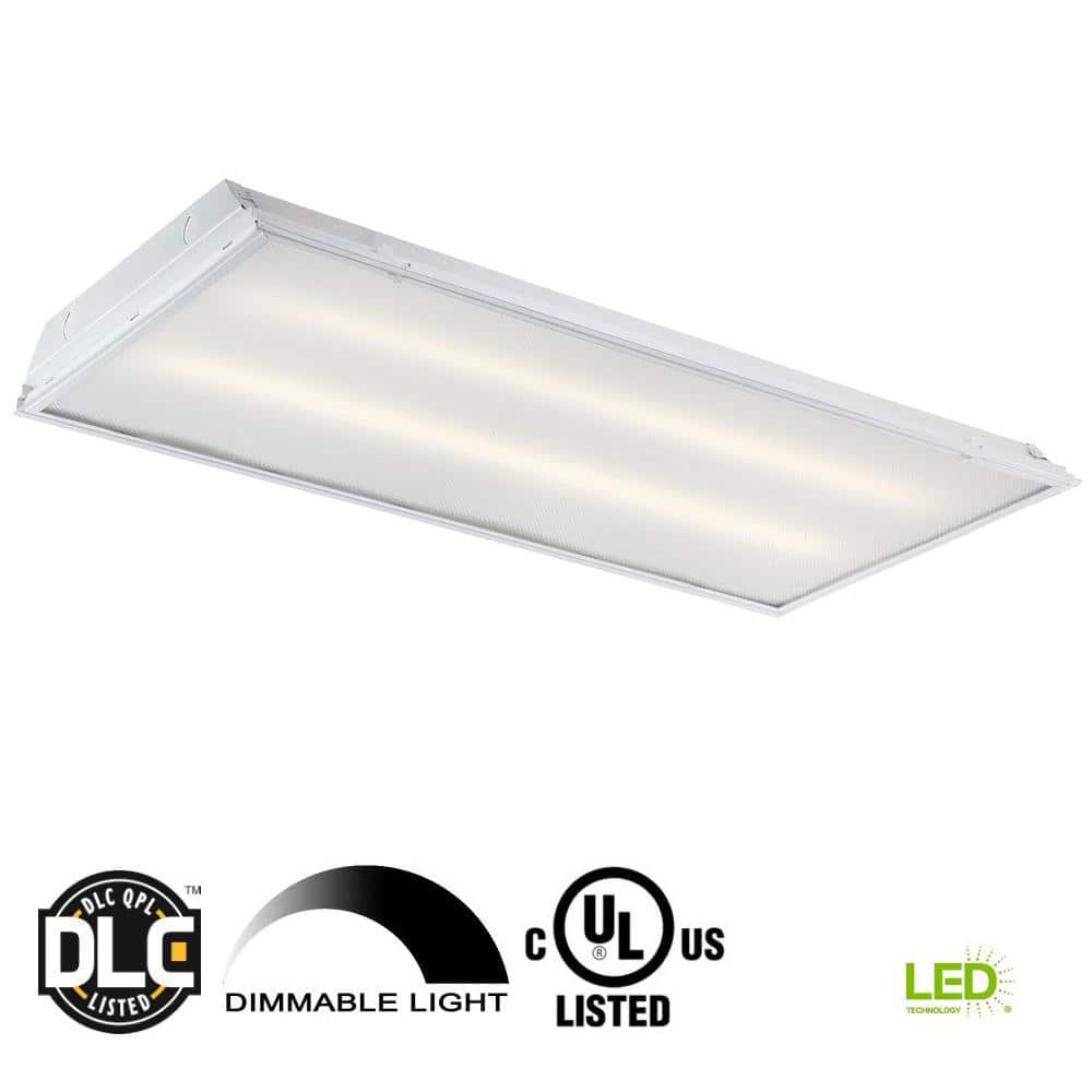 Commercial Electric 2 ft. x 4 ft. 128-Watt Equivalent Integrated LED ...