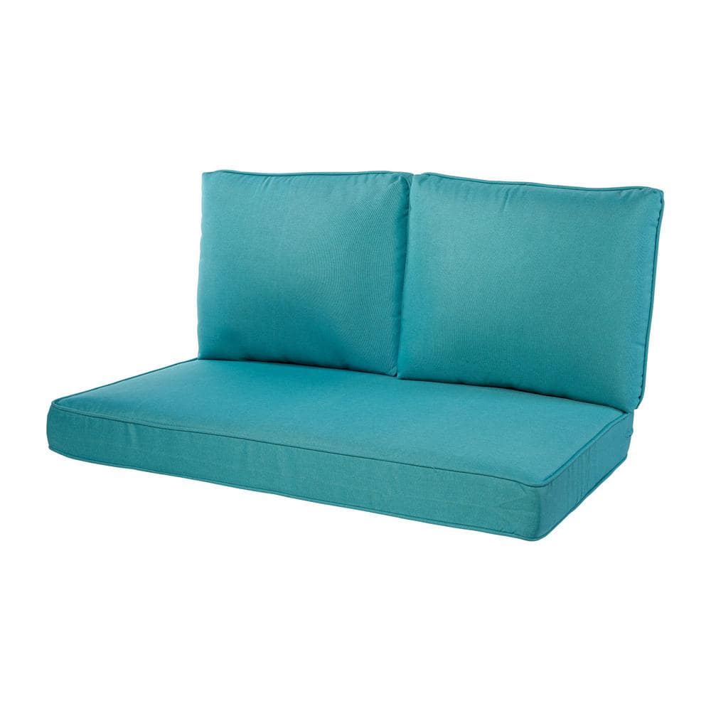 HAVEN WAY 46 in. x 26 in. 2-Piece Universal Outdoor Deep Seat Loveseat ...
