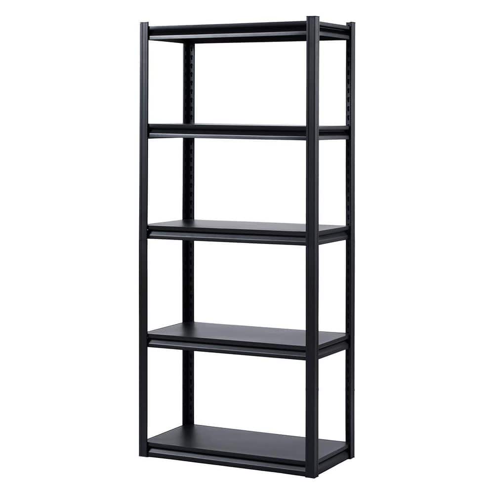VEVOR Steel Storage Shelves, 2000 lbs. 5 Tier Garage Storage Shelving ...
