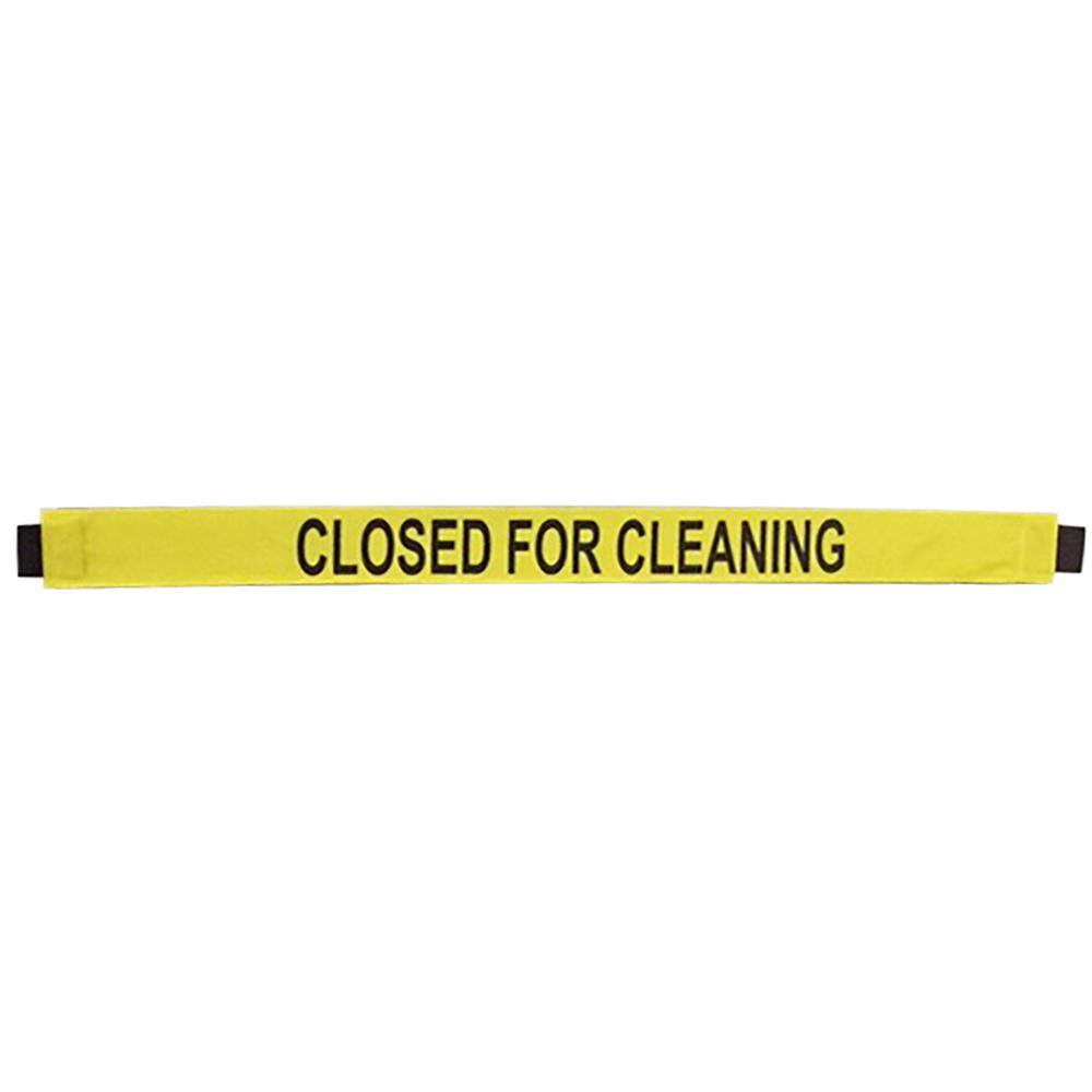 Hillman 3 in. x 40 in. Closed for Cleaning Sign 848427 - The Home Depot