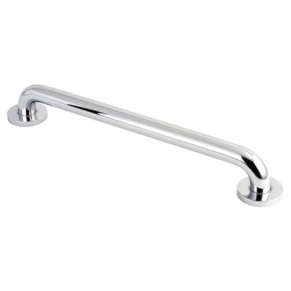 Kingston Brass Meridian 18 in. x 1-1/4 in. Concealed Screw Grab Bar in ...