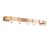 Enclume Handcrafted 36 in. Brushed Copper Wall Rack Utensil Bar with 6 ...