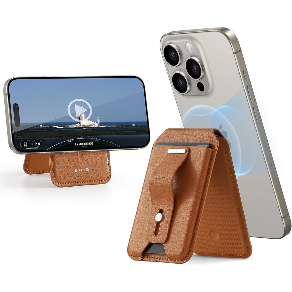 ESR Halolock Magnetic Geo Wallet Stand Caramel Brown 2K6090201 - The ...