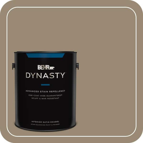 BEHR DYNASTY 1 gal. #N310-5 Weathered Fossil Satin Enamel Interior ...