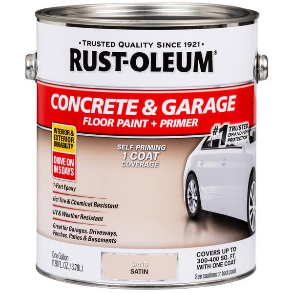 Reviews for Rust-Oleum 1 gal. Sand Satin 1-Part Epoxy Concrete Floor ...