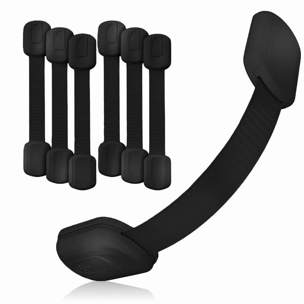 BABY PROOF ME Adjustable Safety Strap-Black (6 Pack) BPM-BLKSS06 - The ...