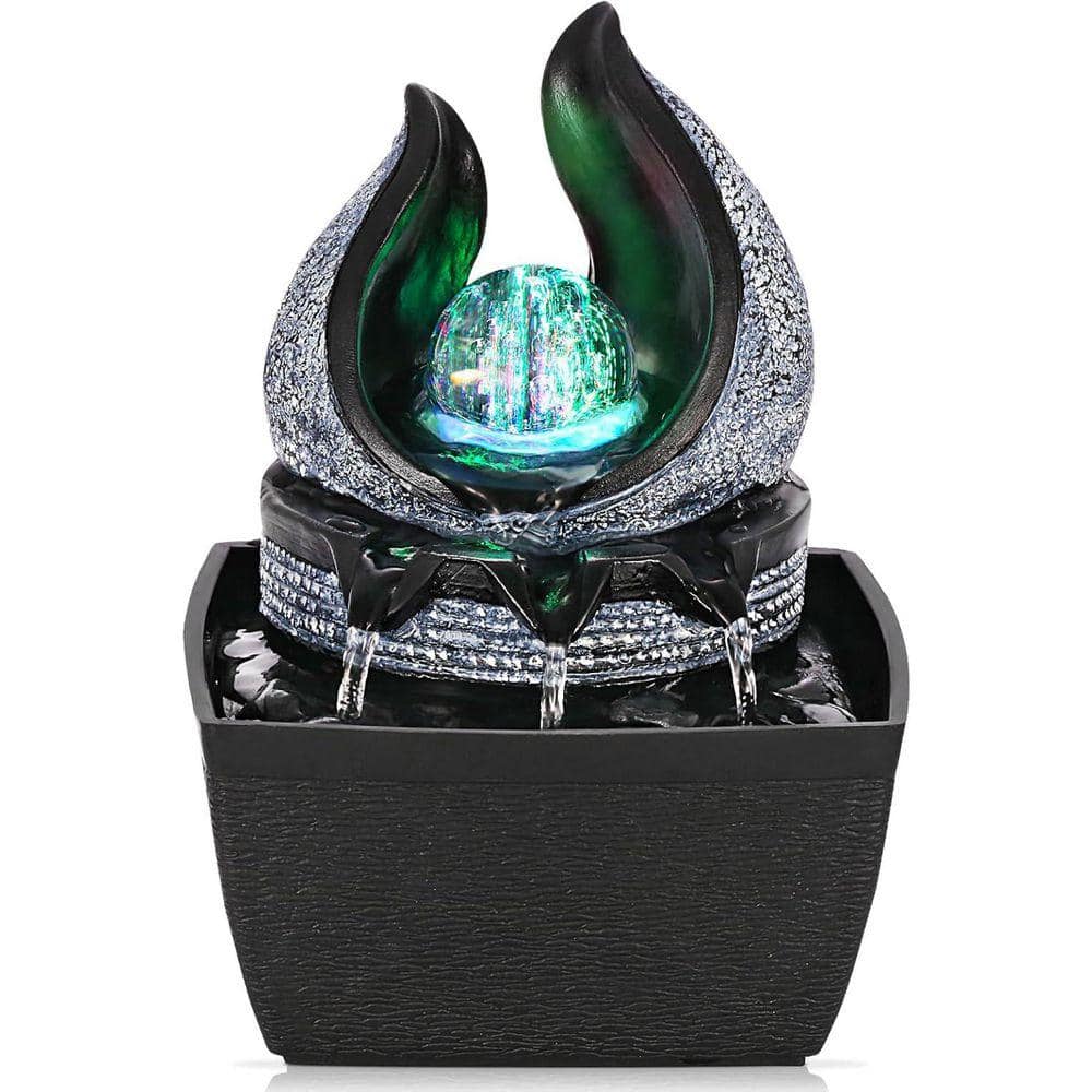 3 Gears Desktop Waterfall Fountain with Led Rolling Ball YNLIN290 - The ...