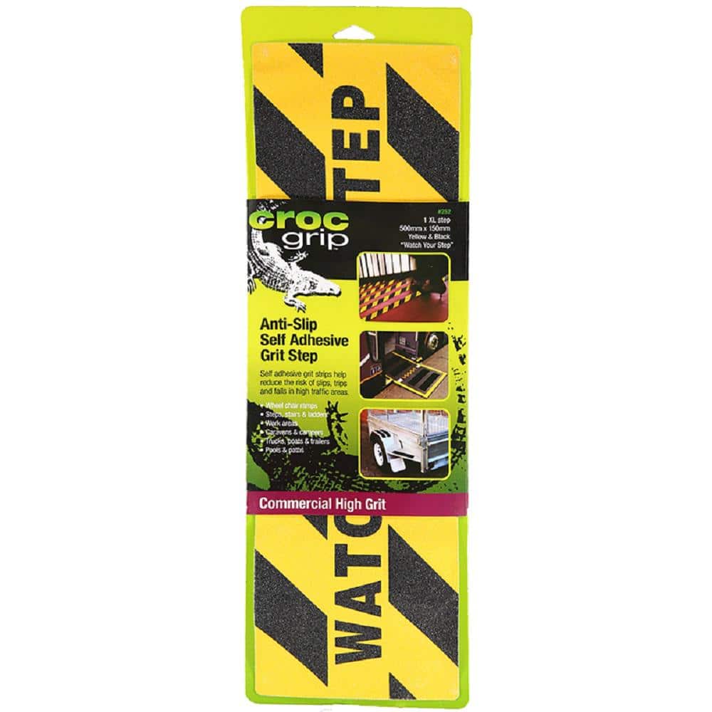 CROC Grip 500 mm x 150 mm X-Large Watch Your Step Anti-Slip Self ...