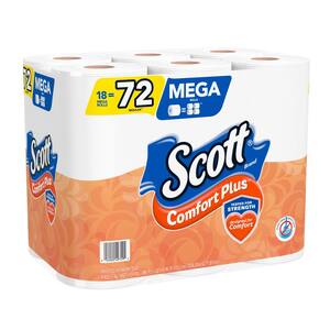 Scott Comfort Plus Toilet Paper (425-Sheets Per Roll 36 Rolls Per Pack) 54262 - The Home Depot