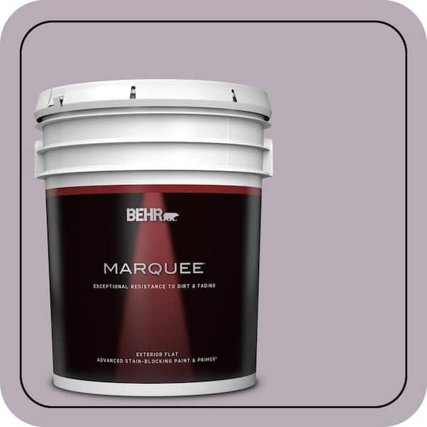 BEHR MARQUEE 5 gal. #670F-4 Silverberry Flat Exterior Paint & Primer ...